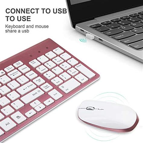 Kang Rui Wireless Keyboard And Mouse Combo Full Size 24g Usb Keyboard
