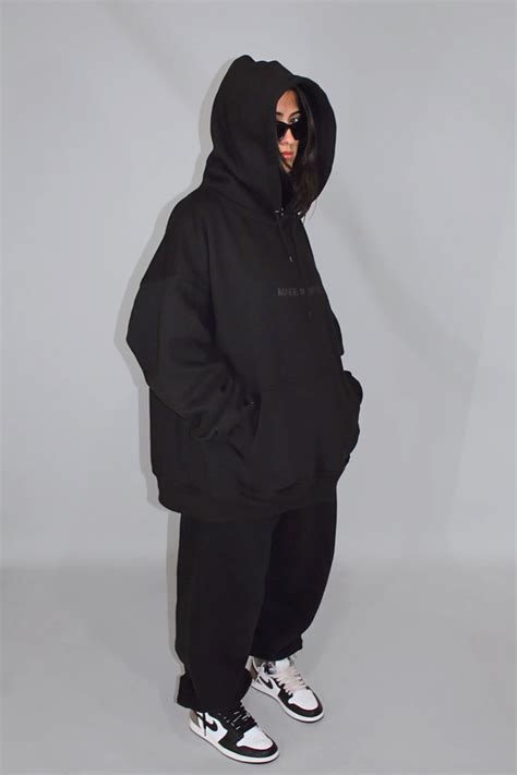 Tell Her You Love Her Hoodie In Black Big Hoodies Black Hoodie