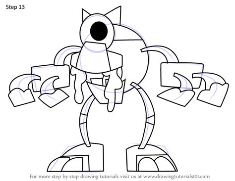 How To Draw Glomp From Mixels Mixels Step By Step