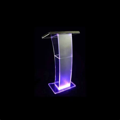 Plexiglass Light Podium With Led Light Ele Light