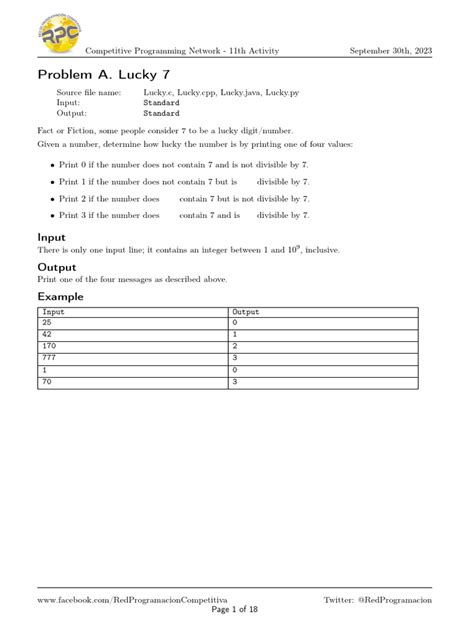 problemset rpc11 pdf