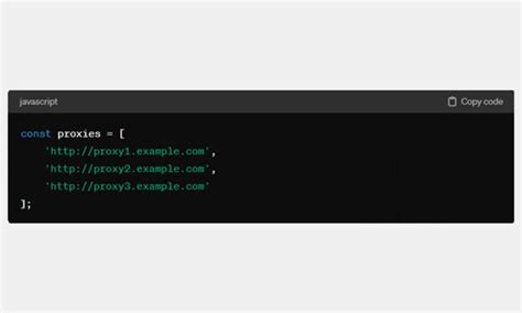 Creating A Simple Proxy Switcher In Node Js