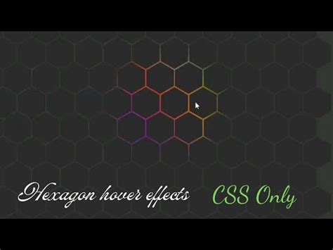 Best Hexagon Hover Effects Css Only Css Tutorial Youtube
