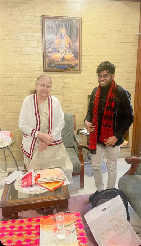 Shubham Thorat On Linkedin Today I Had The Honor Of Meeting The Honourable Former Lok Sabha