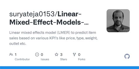 Github Suryateja Linear Mixed Effect Models Retail Sales