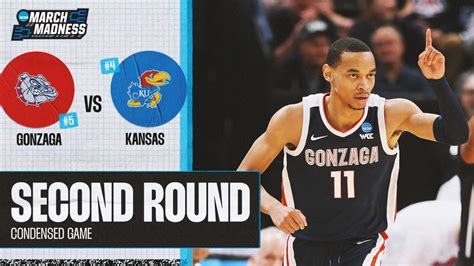 Gonzaga Vs Kansas Second Round Ncaa Tournament Extended Highlights
