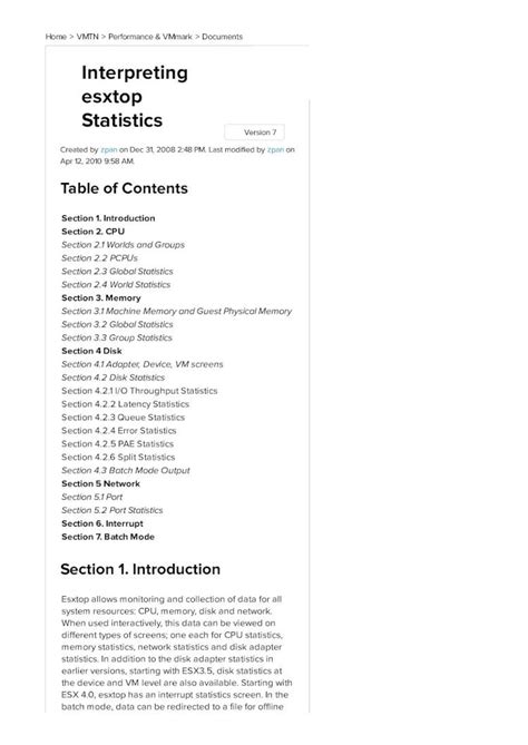 Pdf Interpreting Esxtop Statistics Vmware Communities Dokumentips