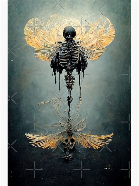 Gothic Skeleton Art Poster For Sale By AICustomArt Redbubble