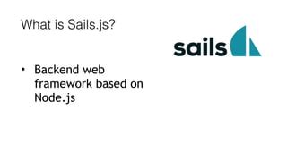 Sails Js