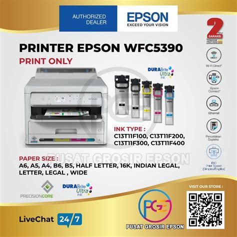 Jual Epson Workforce Pro Wf C5390 Wfc5390 Wfc 5390 Wfc 5390 A4 Colour