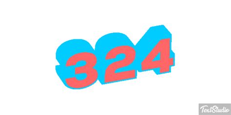 324 Number Animated  Logo Designs