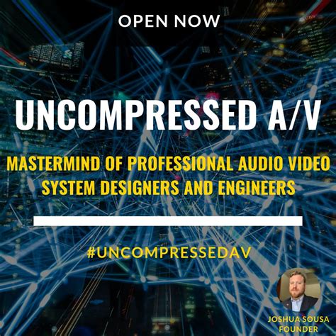 Joshua Sousa On Linkedin Uncompressedav Avdesign Commandav
