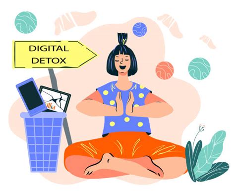 デジタルデトックス イラスト素材 Istock