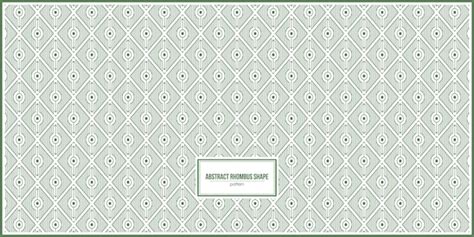 Premium Vector Green Abstract Rhombus Shape Pattern