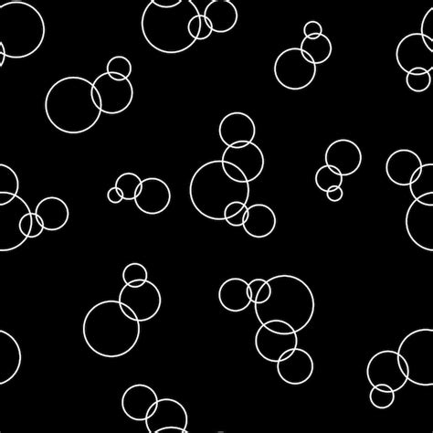Premium Vector Repeating Pattern With Circle Outline On A Black