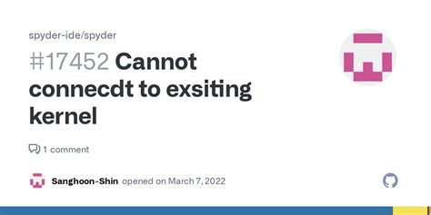 Cannot Connecdt To Exsiting Kernel · Issue 17452 · Spyder Idespyder