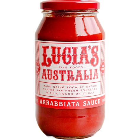 Lucias Arrabbiata Pasta Sauce 500g Woolworths