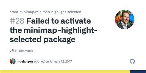 Failed To Activate The Minimap Highlight Selected Package · Issue 28