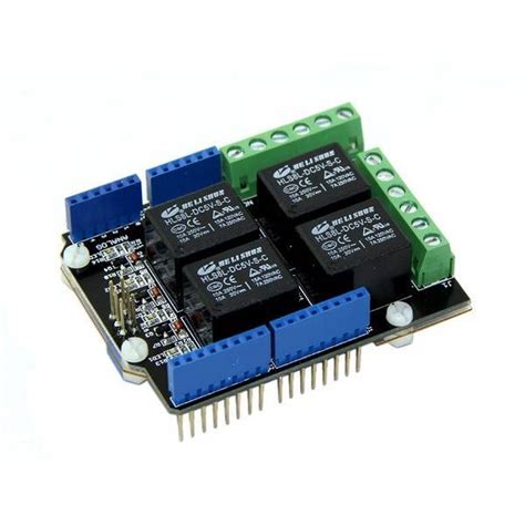 Relay Shield V3 0 โมดูล Relay สำหรับ Arduino มีทั้งหมด 4 ช่อง Thaieasyelec Electronic For