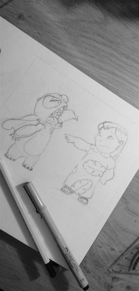 Shes Touching Me Lilo And Stitch Drawings Cool Art Projects Fun