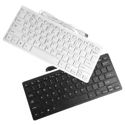 New Arrival 78 Keys Black Mini Slim Multimedia Usb Wired External