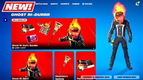 Tonight New Ghost Ri Durrr Skin Bundle Item Shop Fortnite Youtube