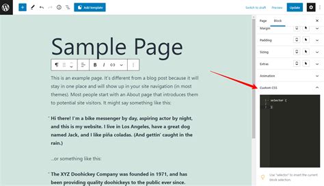 How To Easily Add Custom Css To Gutenberg Block Ltheme