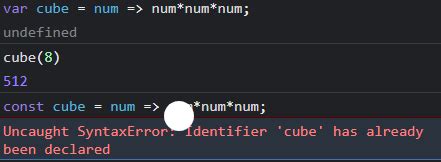 Javascript Re Declaring Arrow Function Stack Overflow