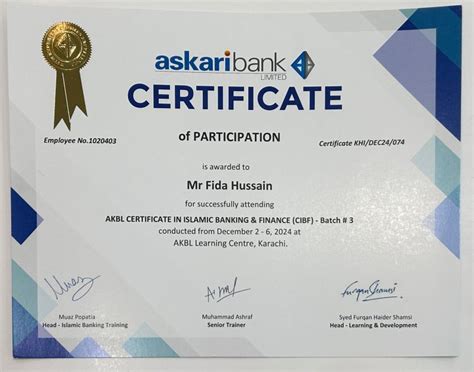 Fida Hussain On Linkedin I Am Delighted To Share To Obtained New Certification In Islamic