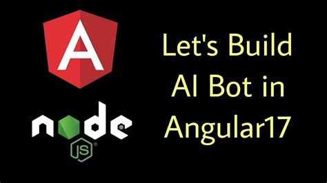 build ai chat bot in angular node youtube