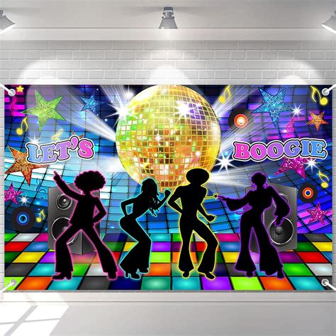 Avezano Disco Backdrop Back To 70s 80s 90s Dance Party