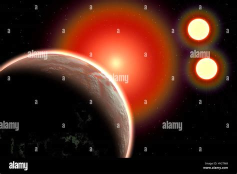 Exoplanet Proxima Centauri B Orbiting The Red Dwarf Star Proxima