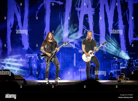 The Swedish Melodic Death Metal Band In Flames Performs A Live Concert