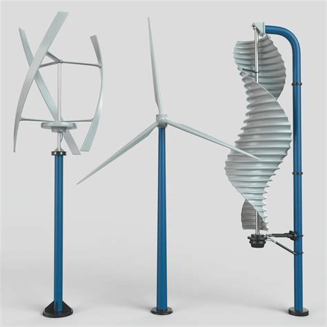 Wind Turbine Free 3d Model Blend Obj Fbx Free3d