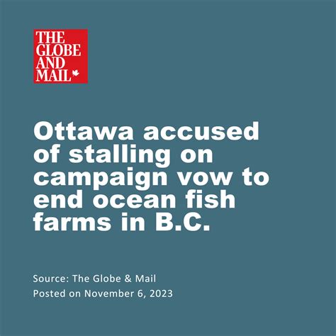 Federal Govt Delays Promise To Remove Salmon Farms In Bc Wild First