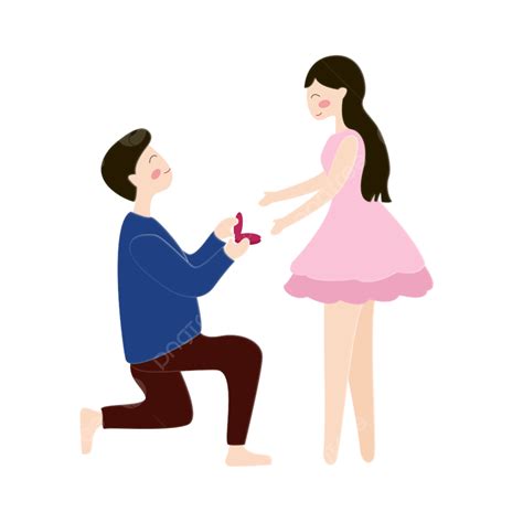 可愛風情侶人物透明元素 手繪元素 情侶 人物元素素材圖案，psd和png圖片免費下載