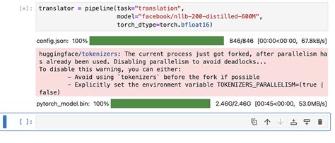 "Avoid using tokenizers before the fork"? - Open Source Models with Hugging Face - DeepLearning.AI