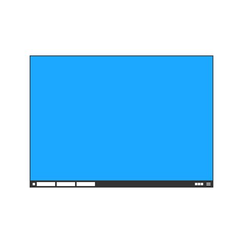 Mockup Of Desktop Or Program Window Isolated On White Background Vector Art At Vecteezy