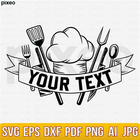 Chef Logo Svg Chef Tools Svg Chef Svg Restaurant Logo Svg Inspire