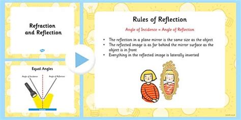 Light Refraction And Reflection Powerpoint Light Light