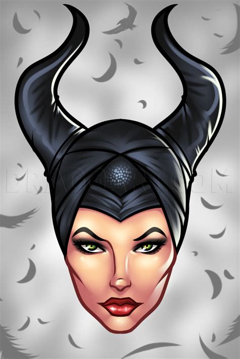 How To Draw Maleficent Easy Drawing Step By Step By Dawn Dragoart