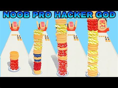 NOOB VS PRO VS HACKER VS GOD In Pancake Run YouTube