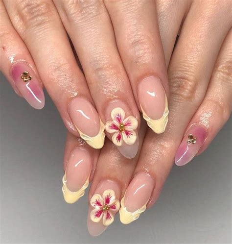 3d Flower Nails Pinterest