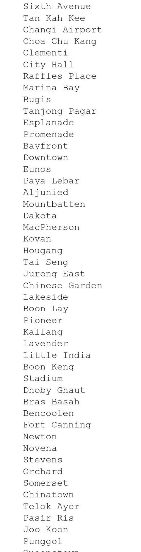 Solved The File Mrt Txt Contains The Names Of 116 Mrt