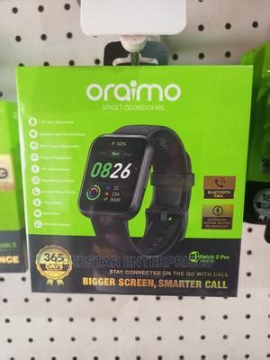 Oraimo Watch Pro OSW Call Quickly Reply Health Monitor In Ikeja Smart Watches Trackers