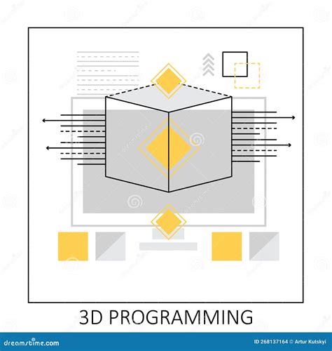 3d Printing Programming Stock Vector Illustration Of Form 268137164