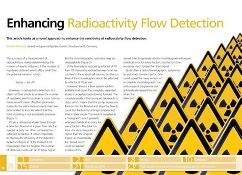 Enhancing Radioactivity Flow Detection