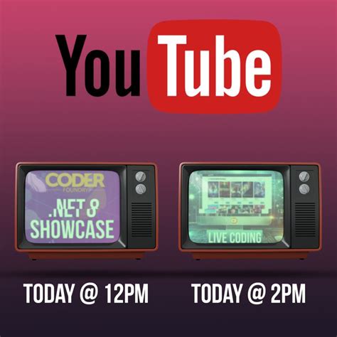 Coder Foundry On Linkedin To Kick Off The Launch Of Net 8 Were Going To Be Live On Youtube Twice