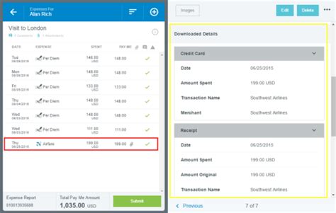 Merge Receipt And Credit Card Transactions Chrome River Help Center