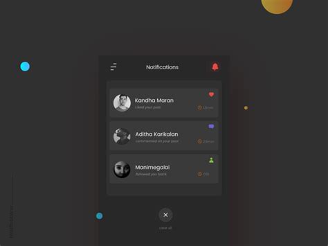 Notifications Daily UI 049 By Arun Malavan On Dribbble